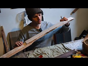 How to make a gourd banjo neck with no template or plans (Tutorial)