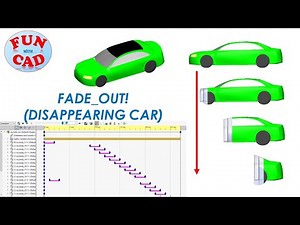 Learn Simple FADE-OUT of model | Disappearing CAR | 3D CAD SolidWORKS | Basic animation Tutorial