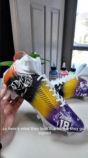 Customizing cleats for NFL PLAYERS