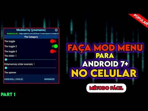 🔥 COMO CRIAR UM MOD MENU DE JOGOS ANDROID PELO CELULAR (PARTE 1) EM 2026 🔥