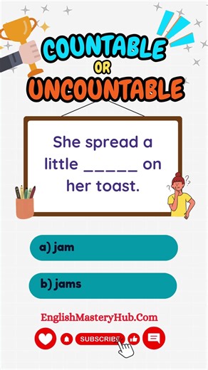 Countable vs Uncountable Nouns 🧠✨