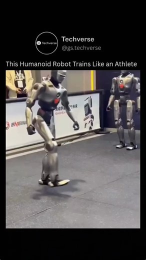 GS Techverse on Instagram: "This humanoid robot isn’t just walking — it’s training like an athlete. It can perform tactical rolls, absorb impact, and recover back to a stable stance in one smooth sequence. Every motion is calculated in real time — managing momentum, joint load, balance, and ground contact to prevent damage while staying in control. When robots stop avoiding falls and start learning how to handle them, it signals a huge leap toward machines that can operate safely and reliably in
