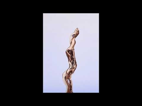 Vitis II, 2025 grape wood, carved oiled, 36 cm