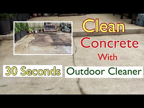 DIY Clean Concrete with 30 Seconds Outdoor Cleaner | No Pressure Washer | Patio & Furniture Cleaning