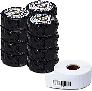 OfficeSmartLabels - 3/4 x 2-1/2 inch Barcode Labels, Compatible with 1738595 (12 Rolls / 450 Labels Per Roll)