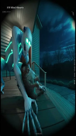 “Alien Caught on Camera Visiting a Cat at Night! 👽🐱 | Real Doorbell Footage?”