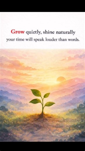 Let Your Growth Speak | inspirational quote