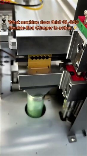 GL-02D: Double-End Crimping in 1 Shot 🔧⚡️ #machine #wireprocessing #automation