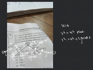 All India Test Series [06] Droppè 5. The system of two blocks i... | Filo