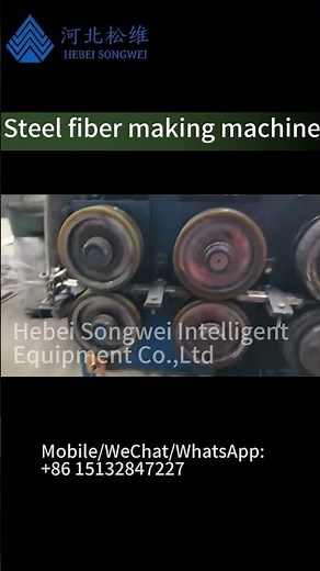 Steel fiber making machine