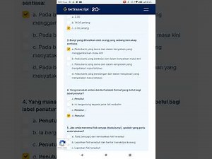 Go Transcript malay test answers