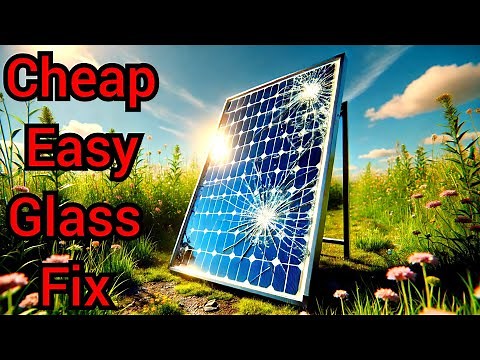 How to fix a broken Solar Panel Glass