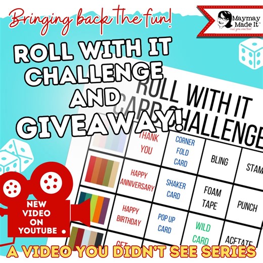 ONLY 435 PEOPLE SAW THIS VIDEO! Let’s bring this back and I am challenging you! Roll with it! WE ARE CHALLENGING YOU!!! Tonight Maymay is starting a new series called A Video you Did Not See!! She is going back and we mean WAY back to give some life to videos that are great but did not get seen~ The first one up is Connect Four... only she had given it a new spin... ROLL WITH IT!!! A fun new old game!!! PLUS A GIVEAWAY so gather up those supplies and let's roll the dice~ *You can find my the pro