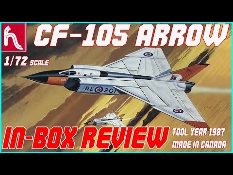 HOBBY CRAFT 1/72 AVRO CANADA CF-105 ARROW IN-BOX REVIEW