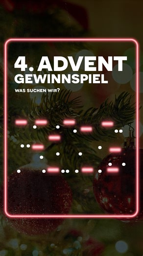 Final Escape on Instagram: "🕯️🕯️🕯️🕯️Vier Kerzen strahlen, still und rein - nun darf’s auch das große Finale sein. EInen schönen 4. Advent ❤️ Heute ist das 𝐋𝐄𝐓𝐙𝐓𝐄 𝐆𝐑𝐄𝐖𝐈𝐍𝐍𝐒𝐏𝐈𝐄𝐋 dran! 😍 So kannst du gewinnen: ❤️ Like den Beitrag. 👆 Folge unserem Account. 💬 Schreib die Lösung des Morsecodes in die Kommentare. Teilnahmeschluss ist heute um 23:59 Uhr! Morgen am 22.12.25 kontaktieren wir den glücklichen Gewinner/die glückliche Gewinnerin per DM! Viel Erfolg beim Rätseln und noc