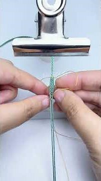 Small hole beads through thick rope tutorial