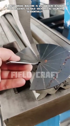 Turning a Flat Disc into a 3D Metal Funnel
