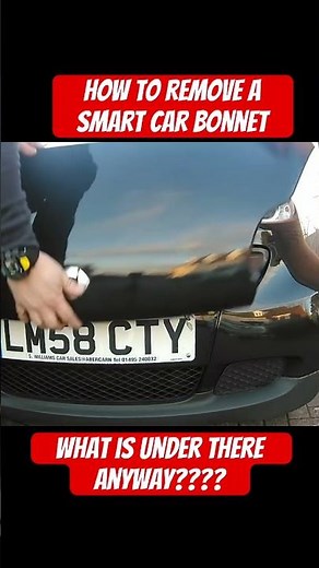 How to take your smart car bonnet off and what is underneath there? #smartcar #fortwo #451
