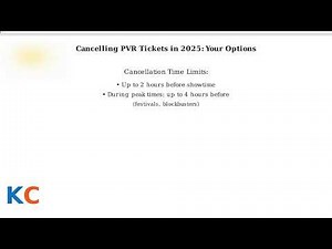How to Cancel PVR Tickets (2025) – Refund Policy, App & Website Tutorial