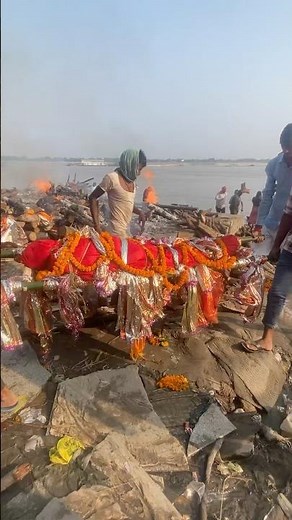 महा श्मशान घाट वाराणसी 🙏 #manikarnikaghat #shorts