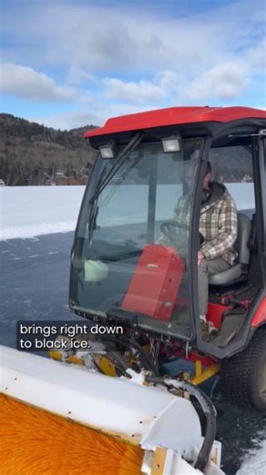 Before you can skate on a frozen lake, you need to clear away any dry snow from the surface of the ice. That's Mark Avery's job. For about 15 years, he and his family have built, and maintained, a 4.5-mile skating loop on Lake Morey, which draws visitors from all over the world. 🔗 https://www.vermontpublic.org/local-news/2025-01-22/fairlee-takes-over-lake-morey-ice-skating-loop-vermont-tradition-lives-on | Vermont Public