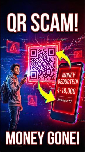 “QR Code Scam: Money GONE in Seconds!”. #shorts