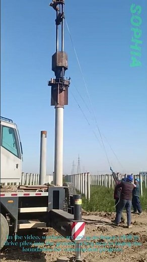 Pile Driving: Impact Drill Sets Foundation Piles for Stable Construction