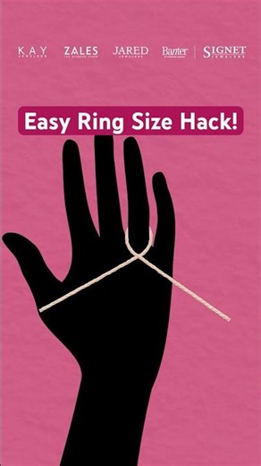 This String Hack 💍 Reveals Your Ring Size in Seconds! #Shorts #tips #tricks