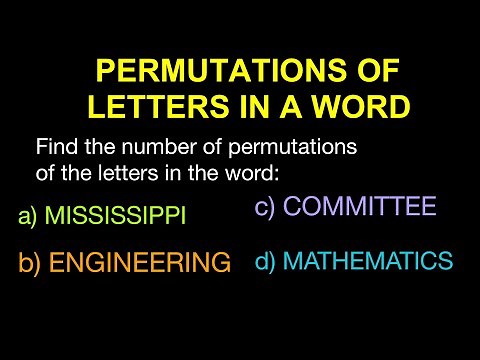 Permutations of Letters in a Word (Tagalog/Filipino Math)