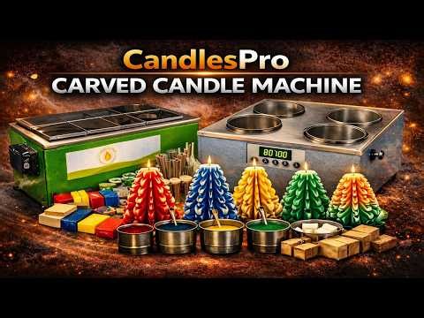 Carved Candle Machine in Action | Start Your Candle Business | CandlesPro Official