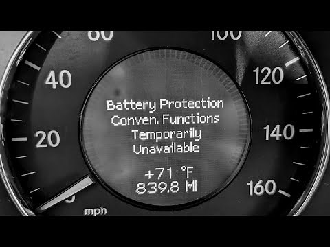 Mercedes-Benz Battery Protection Convenience Functions Temporarily Unavailable Meaning & Diagnosis