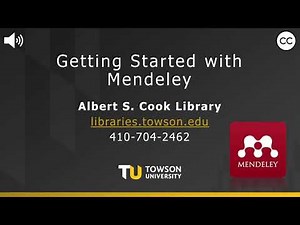 Getting Started with Mendeley