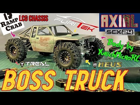 Build: SCX24 Boss Truck - RampCrab LCG chassis, MEUS iso. axles, Furitek Mini Komodo & Python Pro