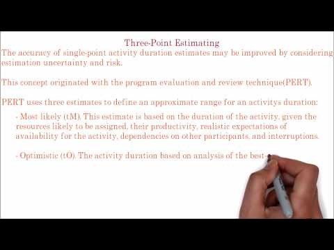 40. PMP | What is 3 point estimation | PERT estimation