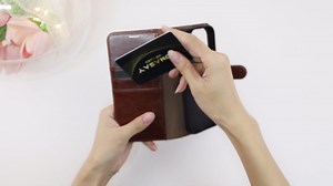 MONASAY Wallet Case Compatible for Samsung Galaxy A25 5G, [Included Glass Screen Protector][RFID Blocking] Flip Folio Leather Cell Phone Cover with Credit Card Holder, Rosegold