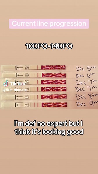 Line Progression 10dpo-14dpo | Absolutely terrified so watching these lines progress, keeps me at ease #pregmatelineprogression #lineprogression #pregmate #pregmatepregnancytest #pregmatetest #positivepregnancytest