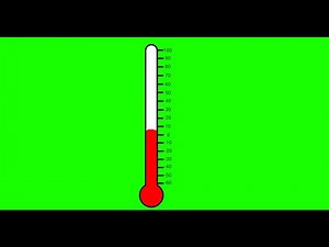 CORONA VIRUS 3D THERMOMETER (Green Screen Animation)