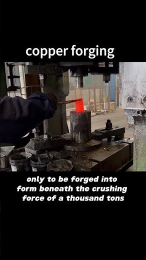 Copper forging beautiful flame color reaction #forging