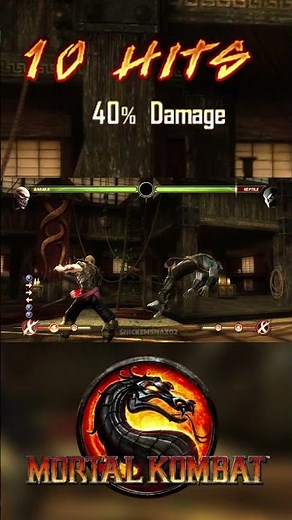 Baraka 40% Combo (Mortal Kombat 9)