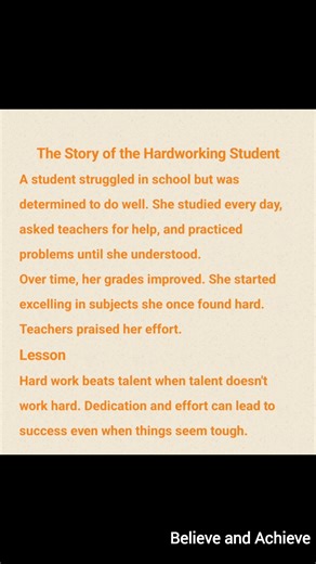 Motivational Story of Hardwork and Success✍️📚🏆🥇🌈