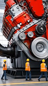 Raw power in motion 🔧⚡ #IndustrialEngineering #MechanicalPower #HeavyMachinery #EnergySystems #USengineering | Mechanical Engineering