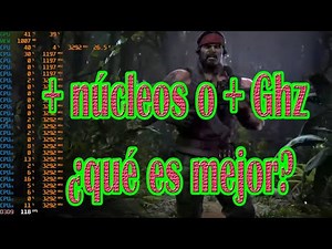 ¿Núcleos o Ghz? TEST Prueba de Rendimiento en Programas y Juegos