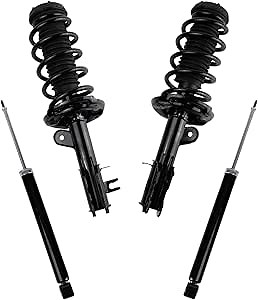 TRQ Front and Rear Complete Strut Assembly & Shock Absorber Kit Complete Strut & Coil Spring Assembly Compatible with 2013-2022 Buick Encore 2015-2022 Chevrolet Trax
