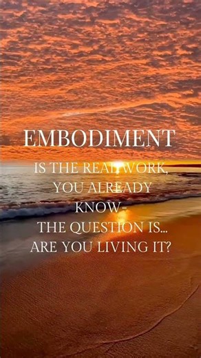 Why Embodiment Is The Key