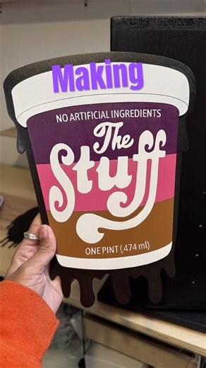 Making Laser Cut Art Inspired by The Stuff | Shellac MDF Painting Hack 🎨