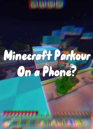 Can you beat my record... Minecraft Parkour on a PHONE!? #minecraft
