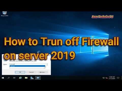 how to turn off firewall on windows server 2019