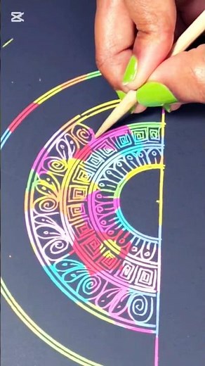 Mandala Art on scratch note 💖#mandalaart #art#drawing #scratchart