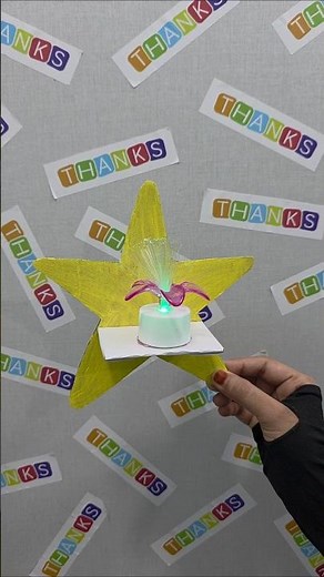 DIY star wall decor, paper craft lighting ideas, star lantern tutoriala #shortsvideo #art #like #diy