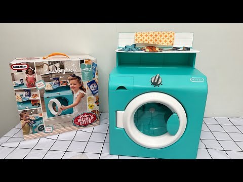 Little tikes Retro Washer-Dryer Toys unboxing & review